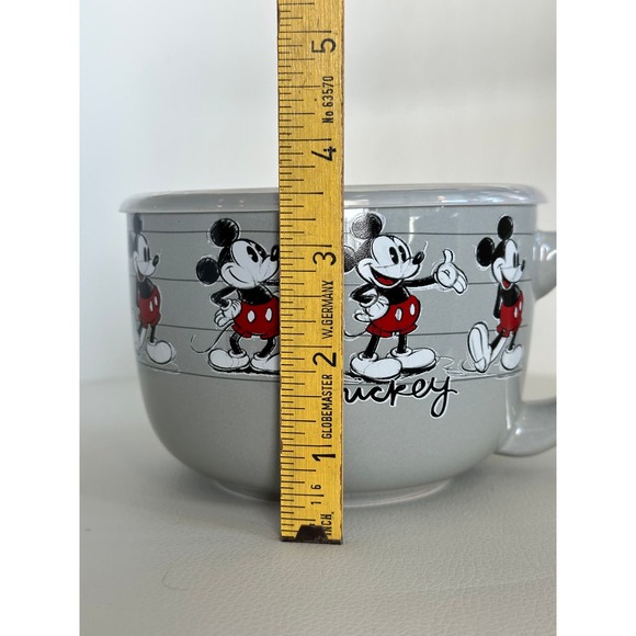 Disney | Dining | Disney Mickey Mouse Nwot Ceramic Soup Mug With Lid ...